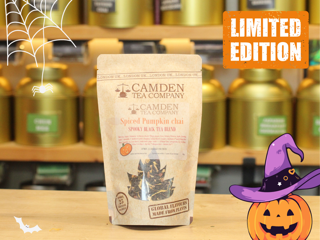 🎃🍂 Halloween: Limited Edition Spiced Pumpkin Chai! 🍵🌟 – Camden Tea Shop